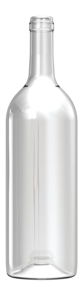 Botella para vino de vidrio blanco y verde BD 1 L | Vidrala