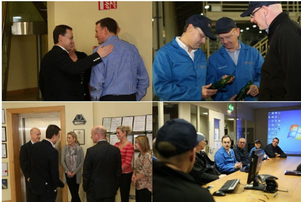 Gorka Schmitt visited the Encirc plant in Derrylin