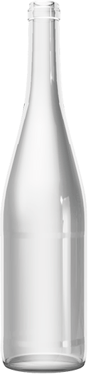 Botella de vidrio para vino RHIN ART 75 CL (750 ml)