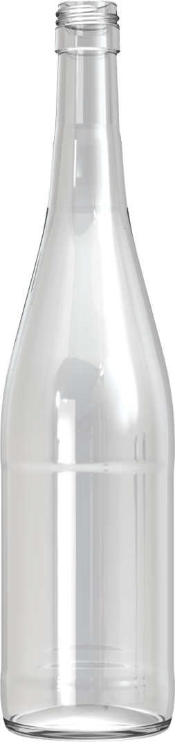 Botella de vidrio para vino RHIN ART 75 CL BVS - 750 ml | Vidrala